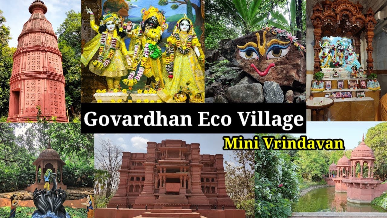 Eco Village Palghar| Govardhan Eco Village Wada|Mini Vrindavan Vlog ...
