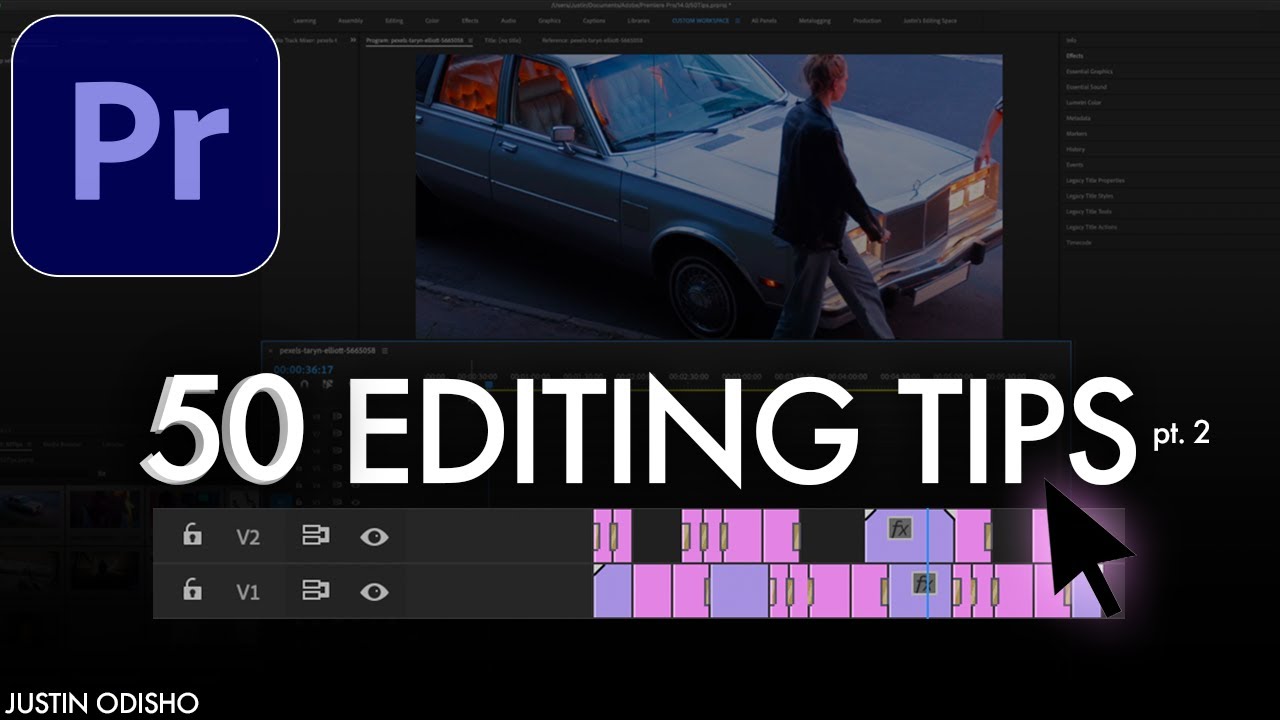 50 Video Editing Tips in Adobe Premiere Pro (Part 2) - YouTube