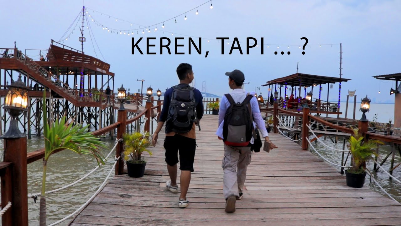 Cafe Unik view Suramadu, pantai Rindu Bangkalan - YouTube
