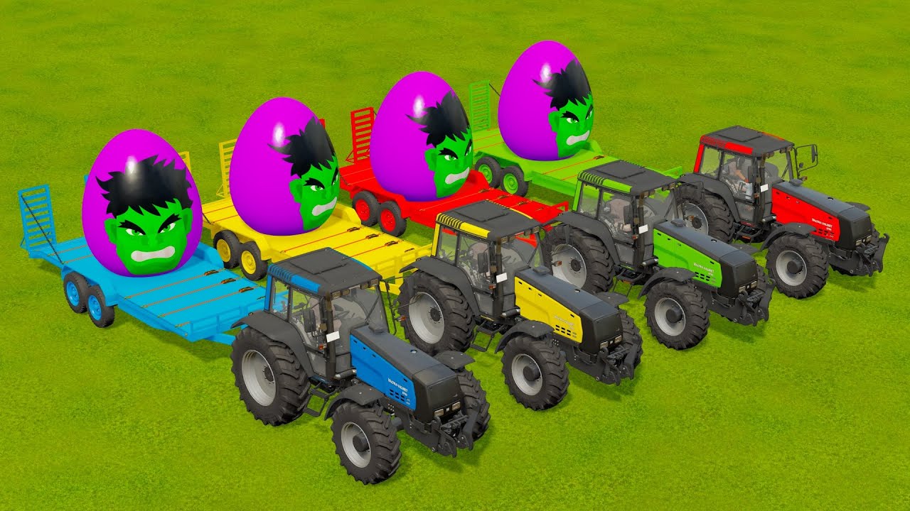 TRANSPORTATION OF HULK EGGS ON NEW VELTRA TRACTORS TO FARMING SIMULATOR ...