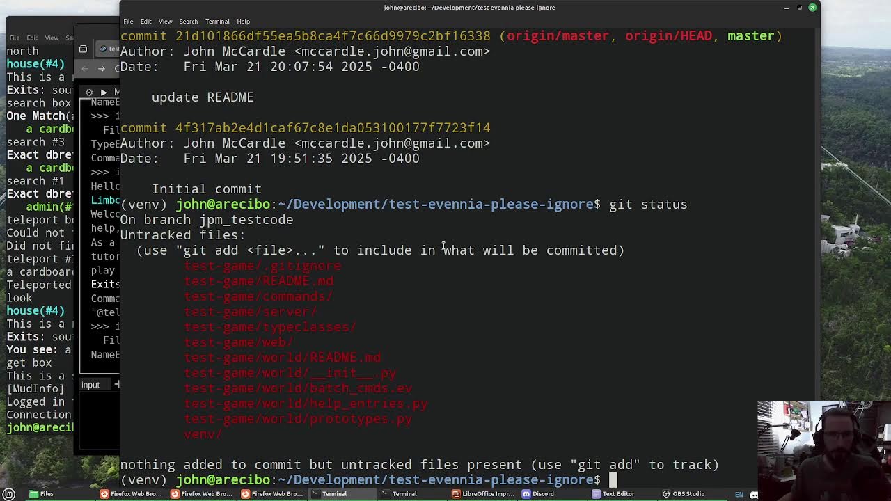 Multi-User Dungeon (MUD) - Evennia + Git Pull Requests introduction ...