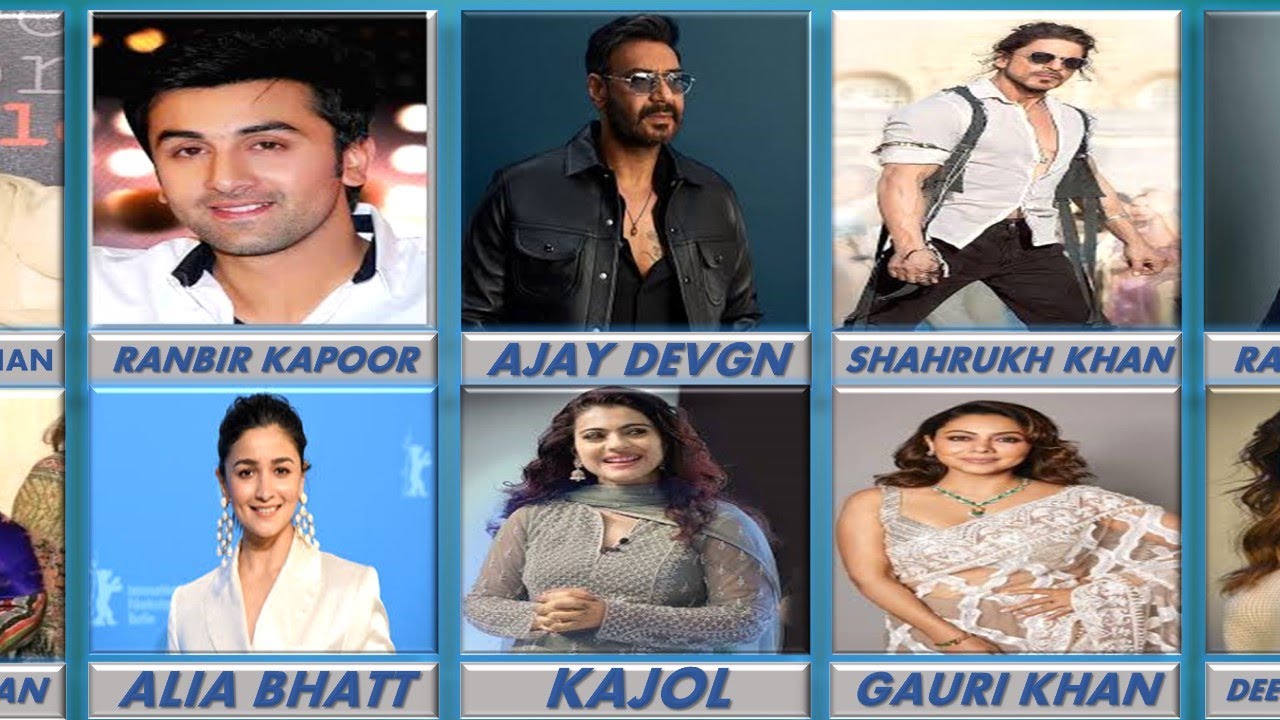 Top Bollywood Actors Real Name And Their Wives - YouTube