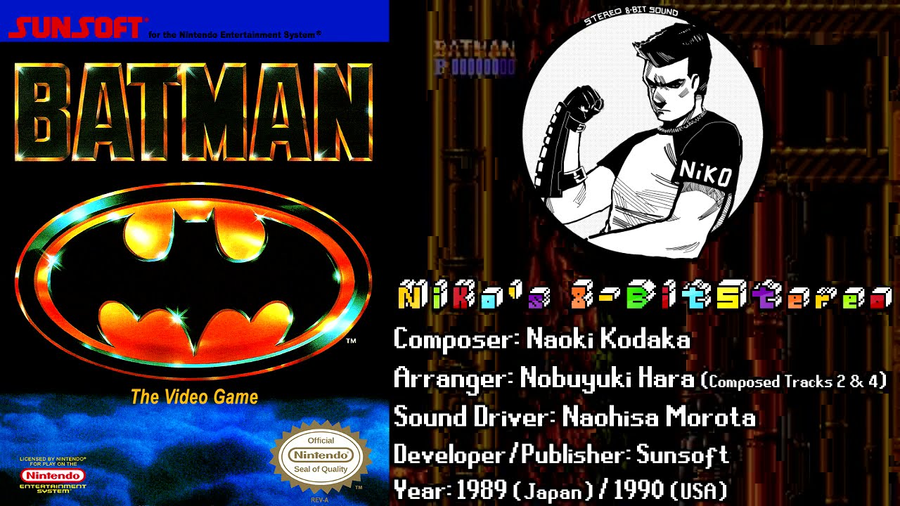 Batman: The Video Game (NES) Soundtrack - 8BitStereo - YouTube