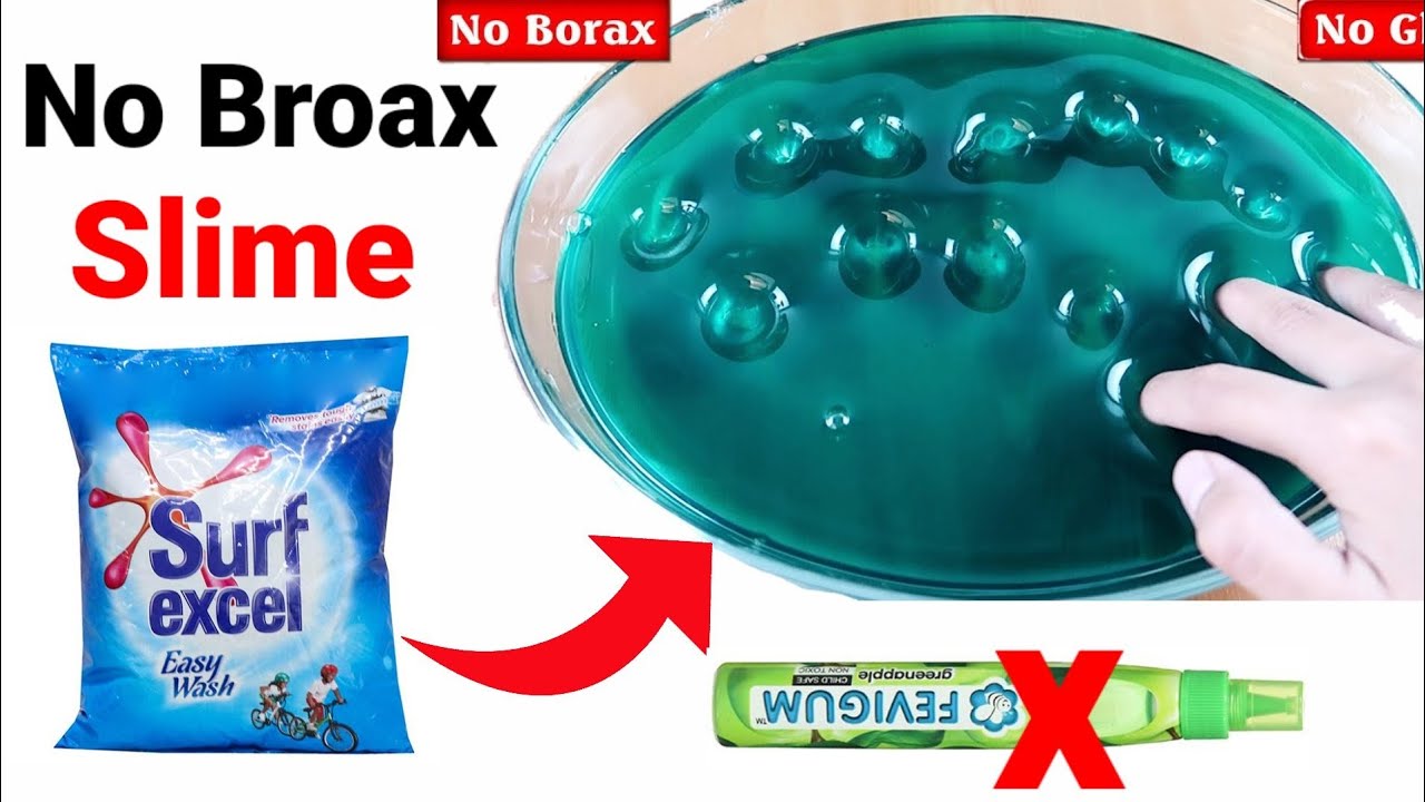 No Borax No Glue Detergent Powder Slime/DIY FLUFFY SLIME/Homemade slime ...