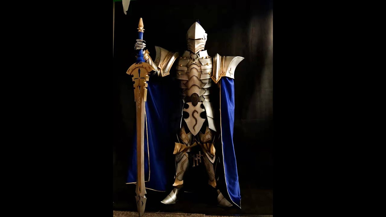 How to Dressed Fate Grand Order Lancelot Saber Cosplay Armor-1 - YouTube