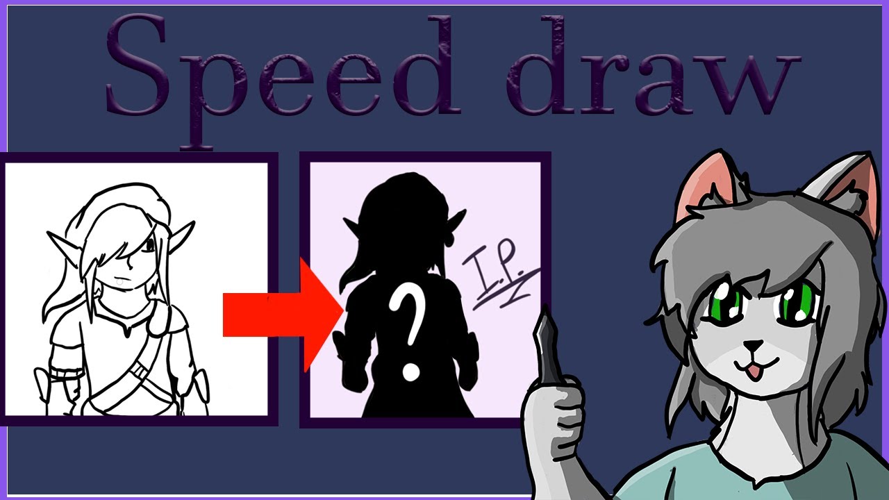 Link (From: "The Legend of Zelda") Speed Draw (No Commentary) - YouTube