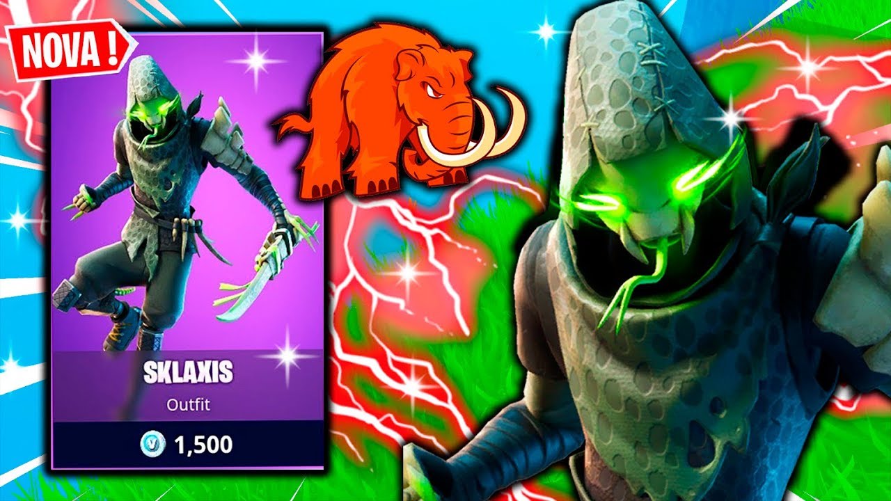 NOVA SKIN SKLAXIS OU SKIN LINGUINHA ? - Fortnite - YouTube