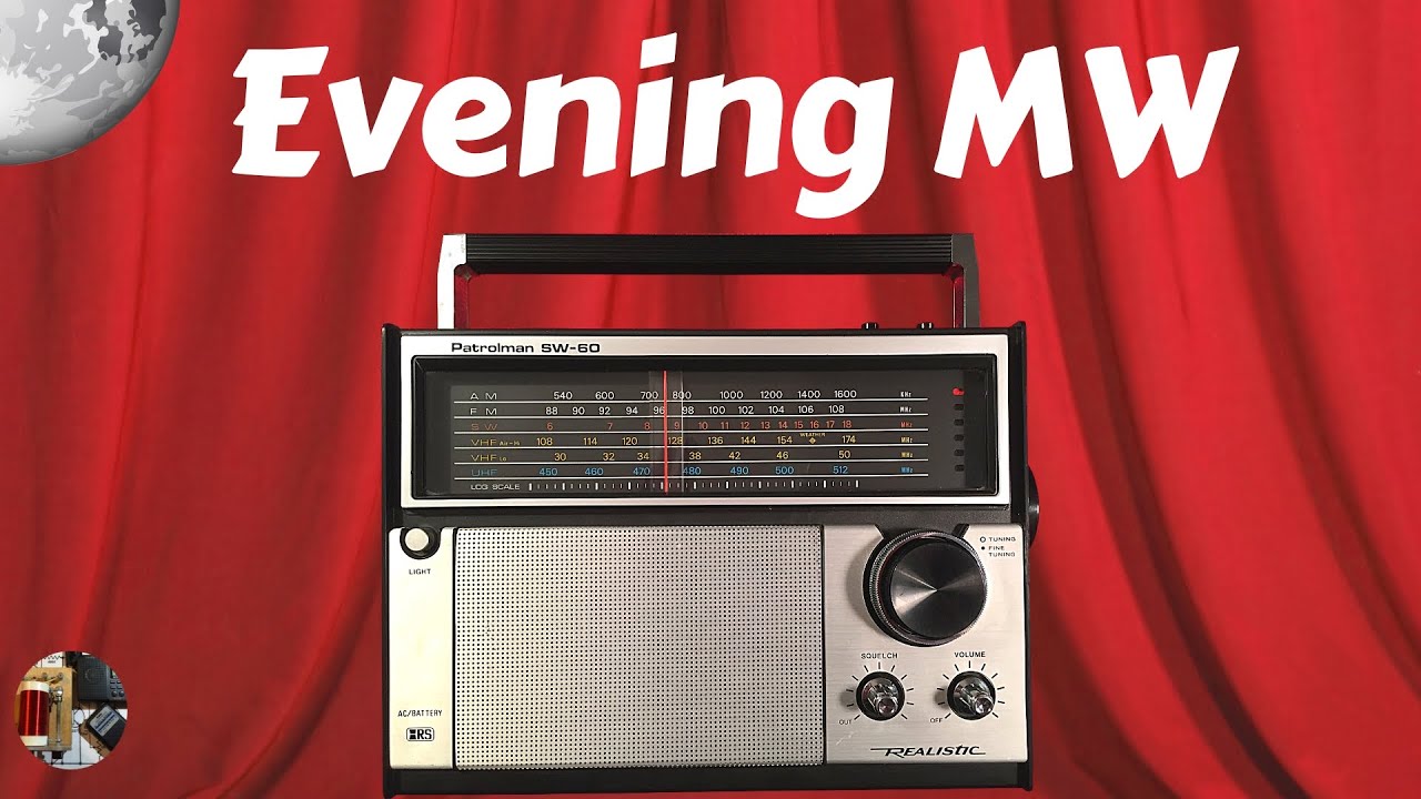 Realistic Patrolman SW-60 Shortwave Radio Evening MW - YouTube