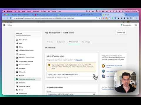 How to create a Shopify Api Access token - YouTube