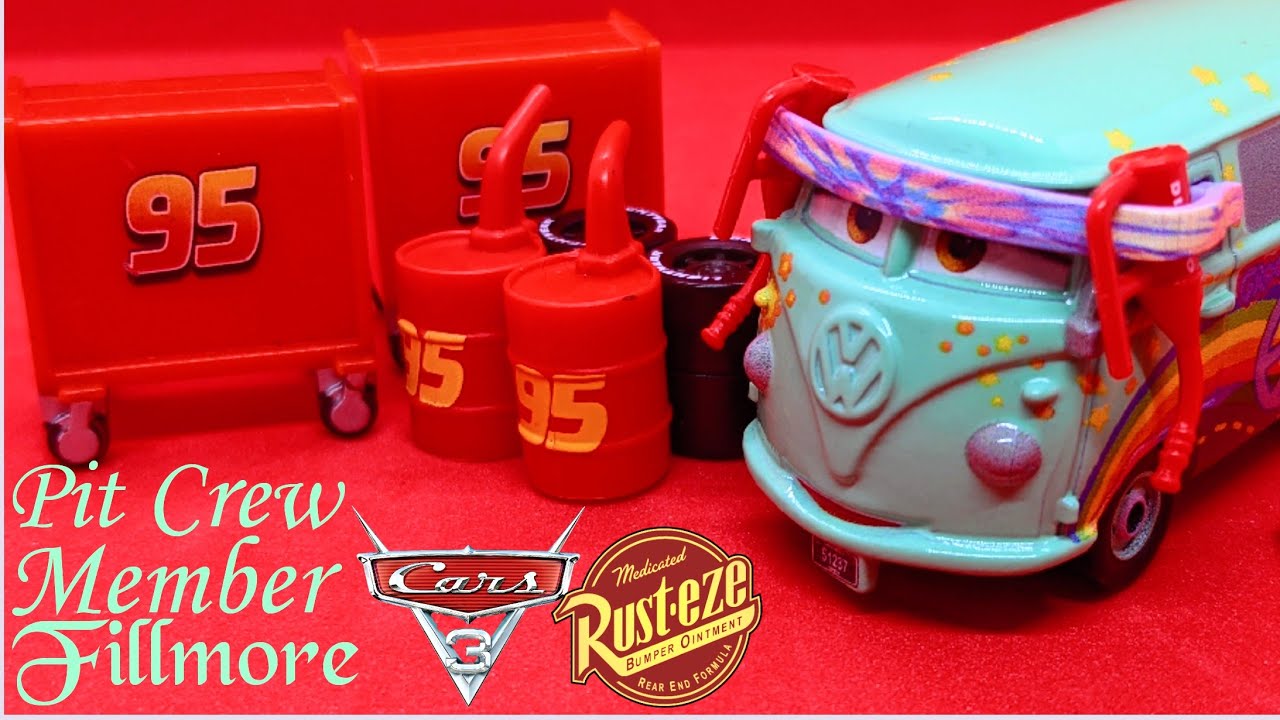 Mattel Disney Pixar Cars Diecast 2021 Pit Crew Member Fillmore (Florida ...