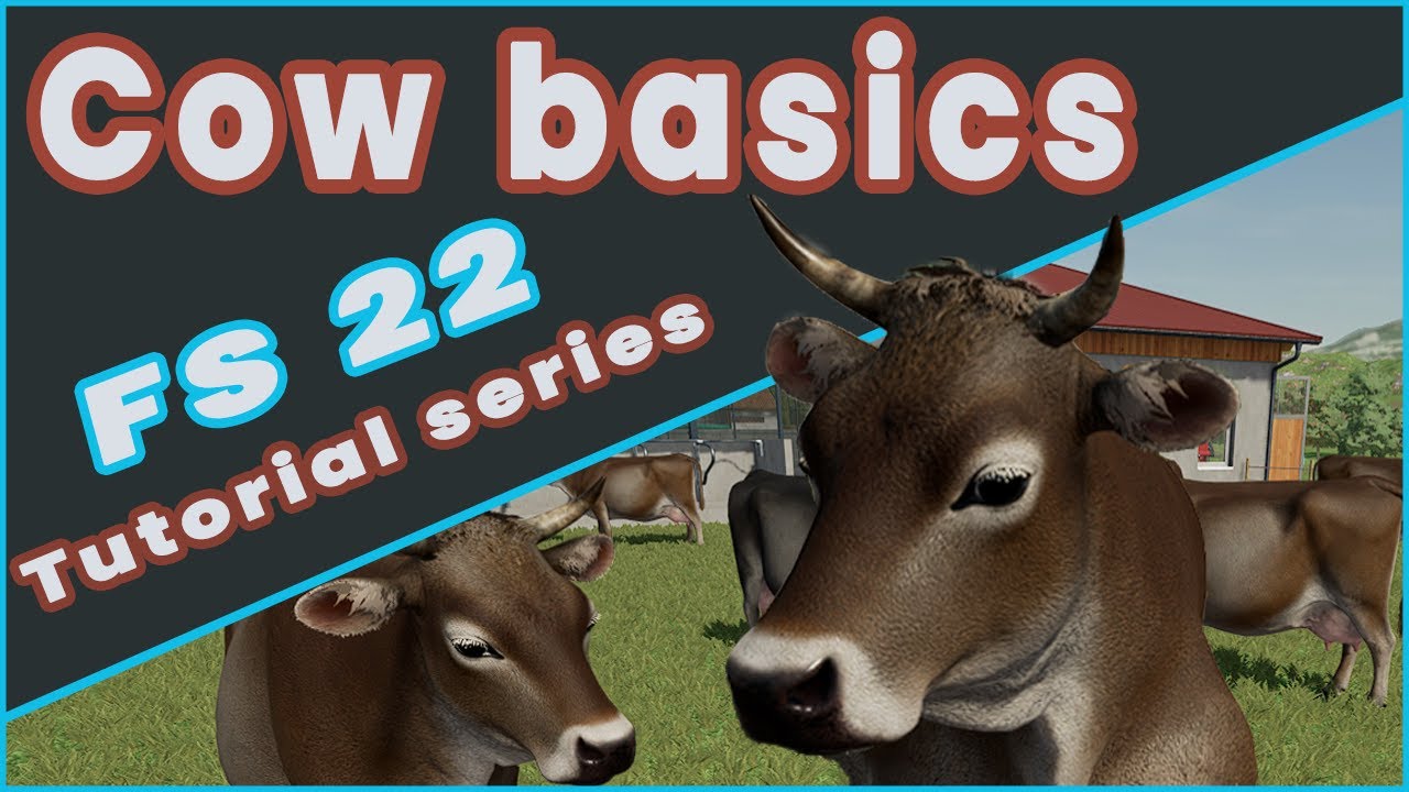 Farming Simulator 22 Animal husbandry: Cows! | Tutorial series animals ...