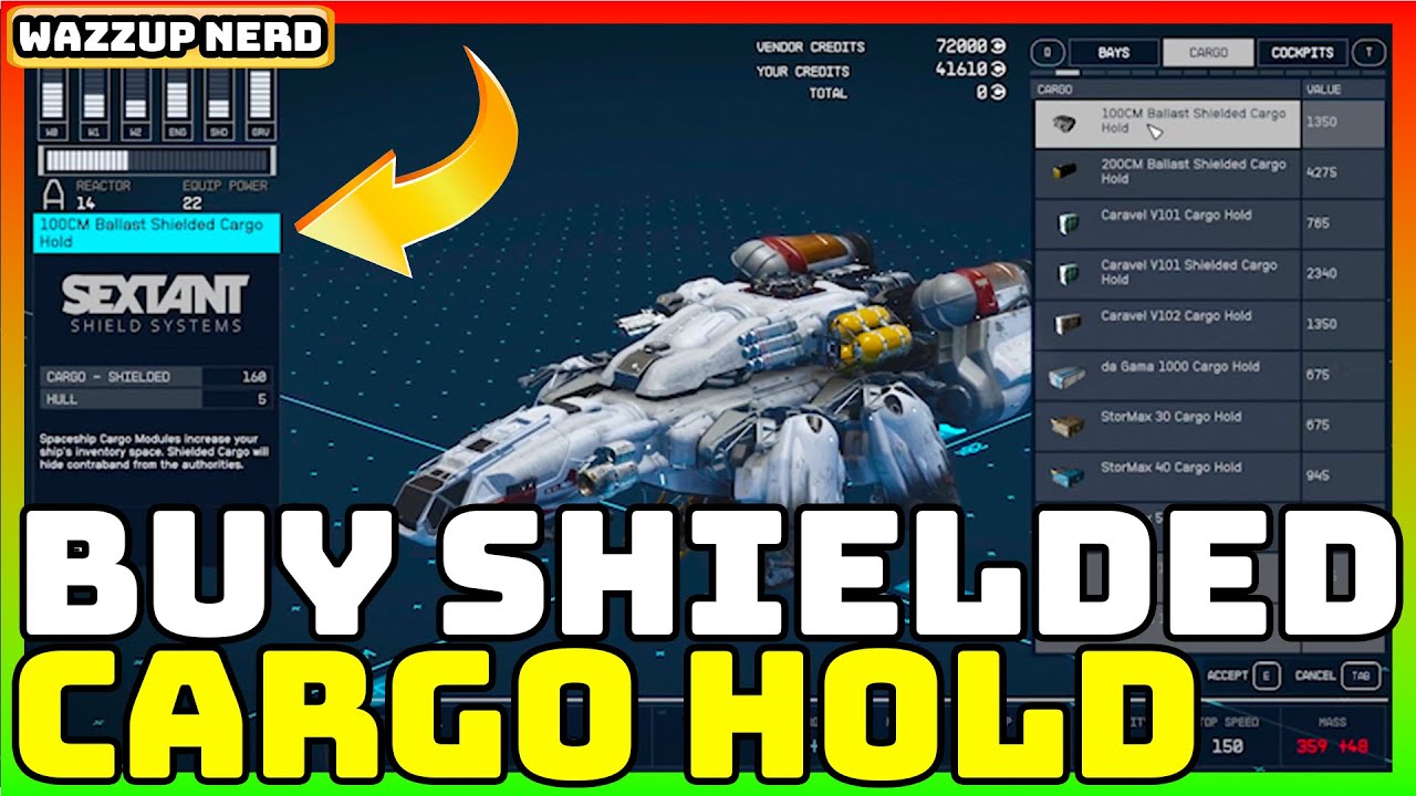 Starfield - How to Get Shielded Cargo Hold Early - How to Buy, Install, & Use - Quick Guide ...