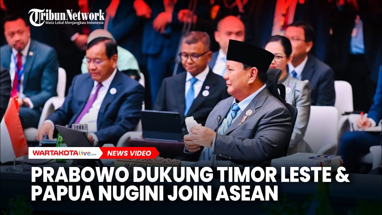 Prabowo Dukung Timor Leste & Papua Nugini Join ASEAN - YouTube
