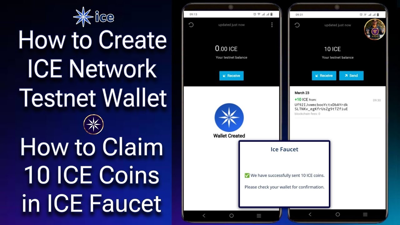 How to Create ICE Network Testnet Wallet || How to Claim 10 ICE Coins ...