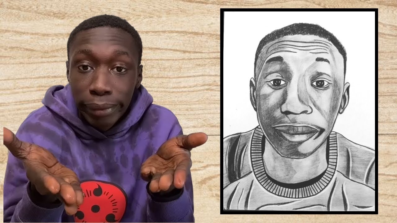 Drawing Khaby Lame | How I Draw Khaby Lame - Timelapse - YouTube