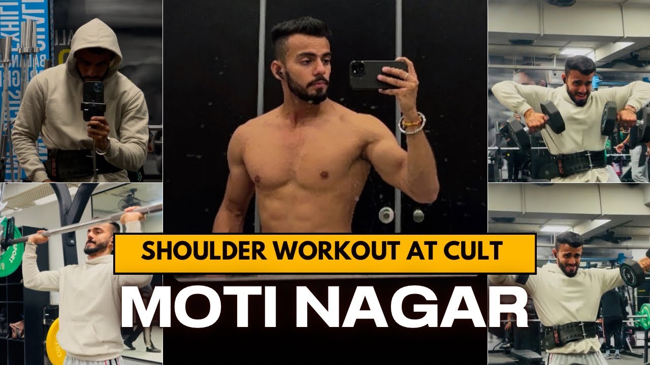 Shoulder workout at Cult Fitness Moti nagar || GYM || Unfiltered ...
