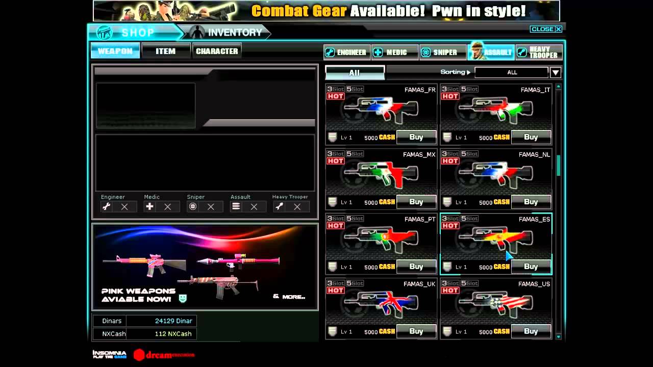 Warrock - Insonmnia Project - Update: Item Shop (New Weapons, Character ...