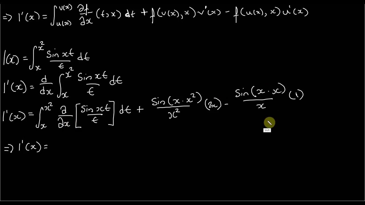 Leibniz Rule of Integration / Feynman Integration (General Case) - YouTube