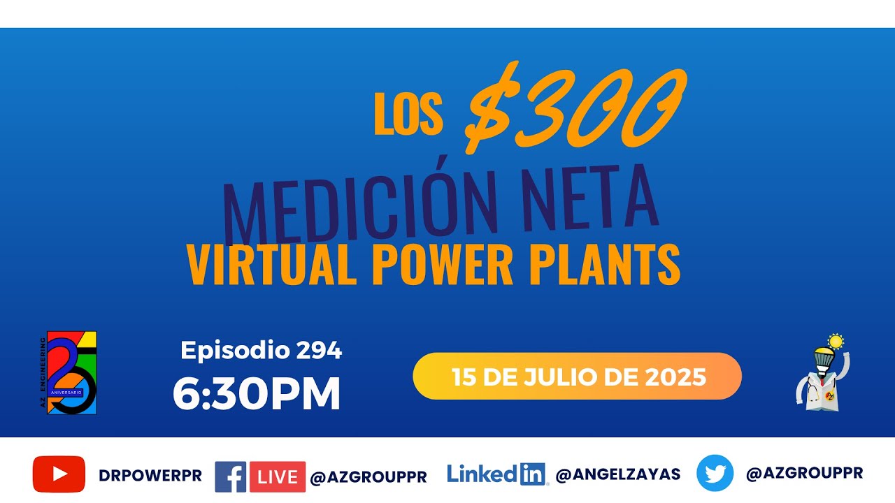 Ep.294: Los $300 Medición Neta, Virtual Power Plants - YouTube