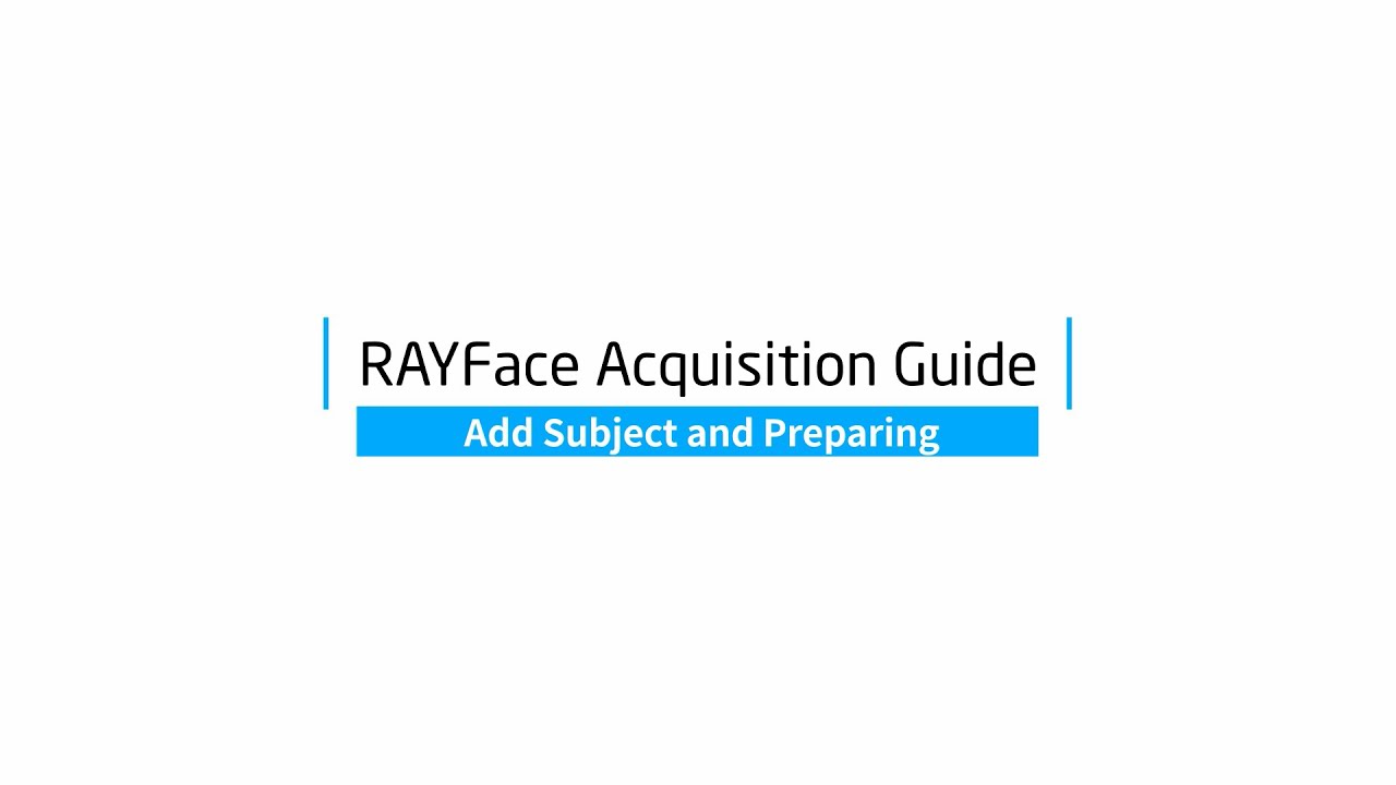 RAYFace - Acquisition Guide - YouTube