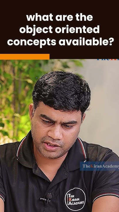 What are the Object Oriented Concepts Available? | Java Interview Question | #shorts #kiransir ...