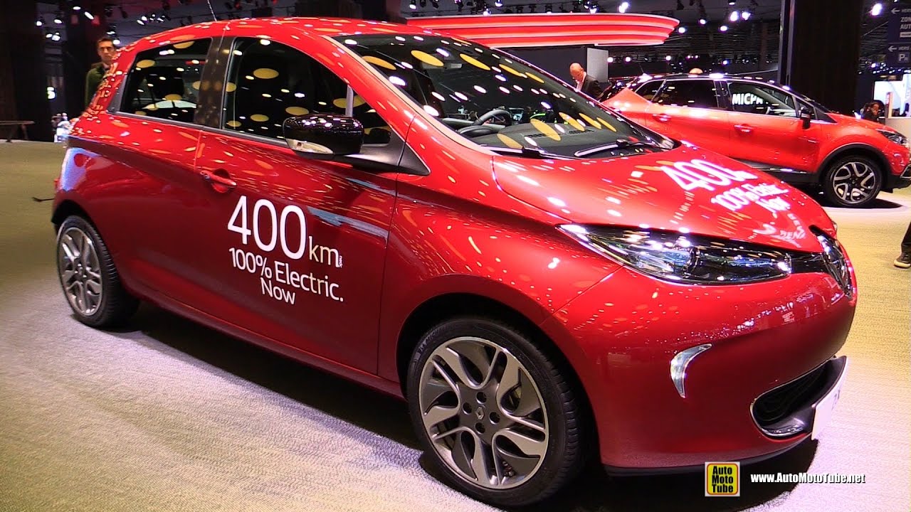 2017 Renault Zoe 400km Electric Range - Exterior and Interior ...