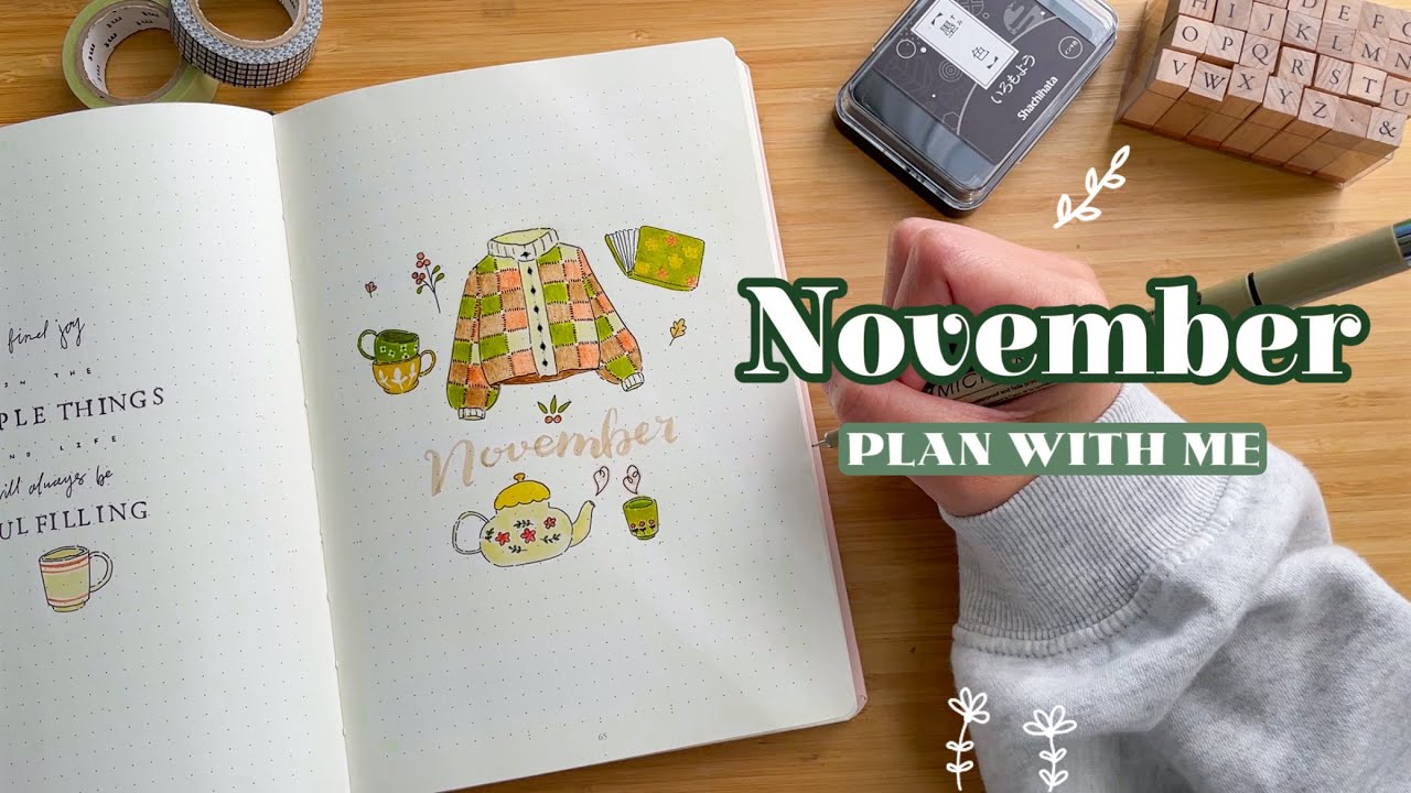 November Bullet Journal Overview Seriously