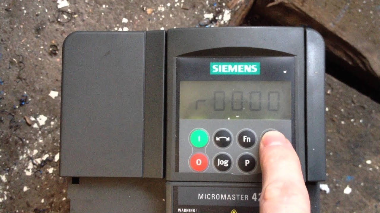Siemens VFD Fault F0003 UnderVoltage - YouTube