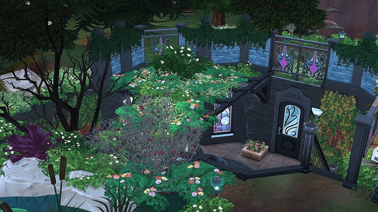 NECROMANCER'S UNDERGROUND LAIR 💀 | The Sims 4 | Speed Build - YouTube