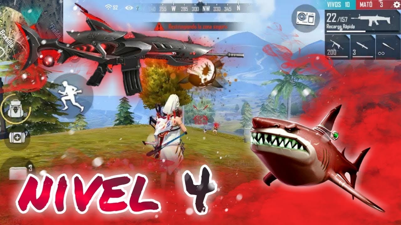 PROBANDO LA SCAR-MEGALODON A NIVEL 4 || FREE FIRE || EL SAAVEDRA - YouTube