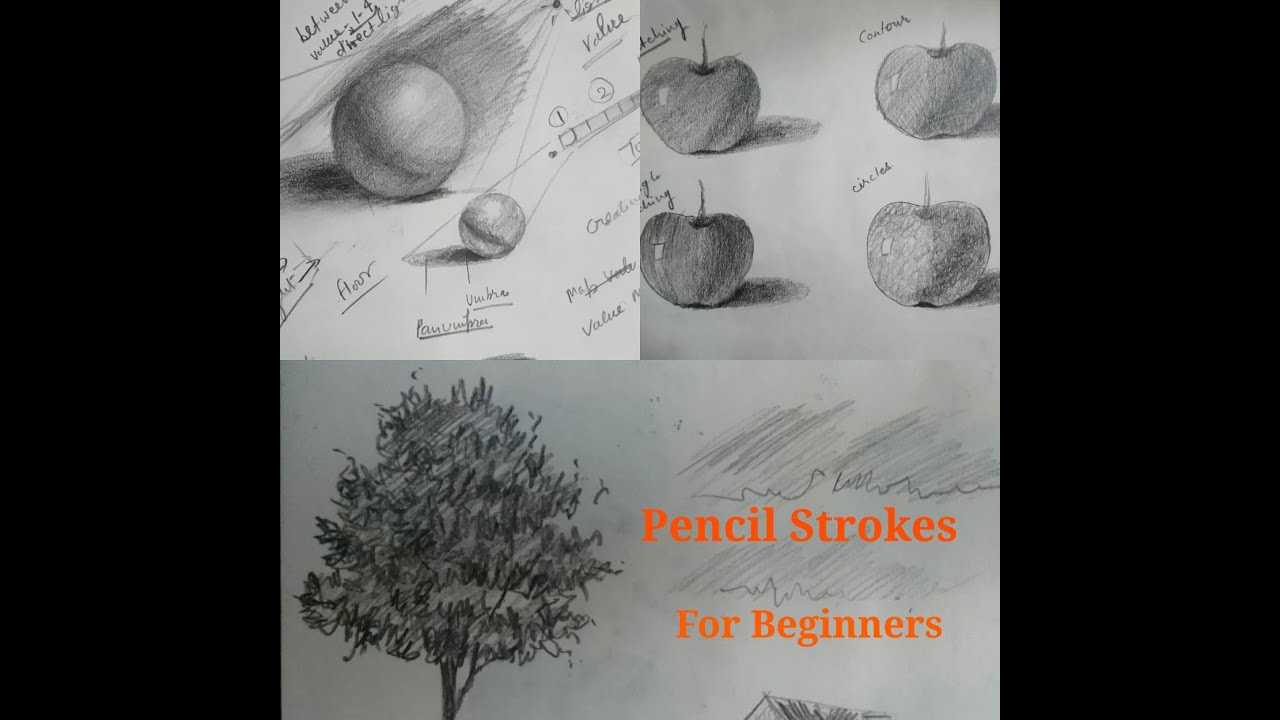 Pencil Strokes |Sketching Tutorials for Beginners| - YouTube