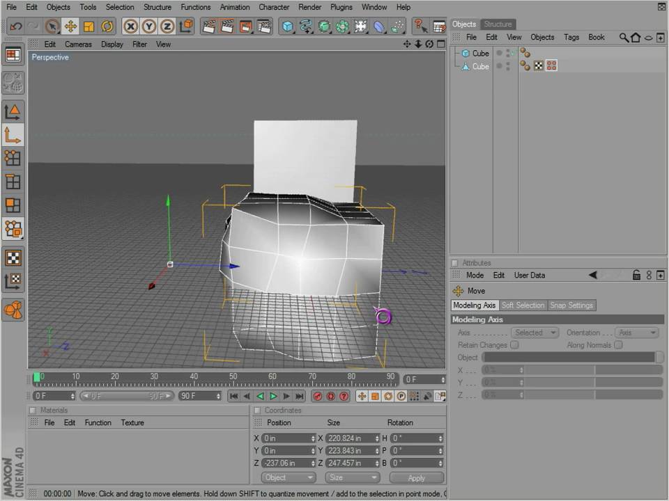 Cinema 4D Basics 07 - Selection Modes 02 - YouTube