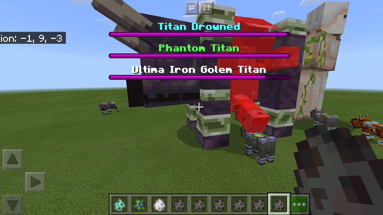 ОБНОВА АДДОНА! RAVAGER TITAN AND RAVAGER MINIONS- MCPE with Mods - YouTube