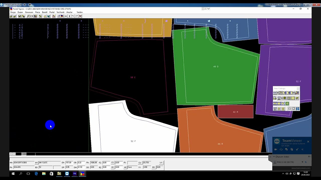 GERBER-ACCUMARK EXPLORER-MARKER MAKİNG-PASTAL KOPYALAMA NASIL YAPILIR ...