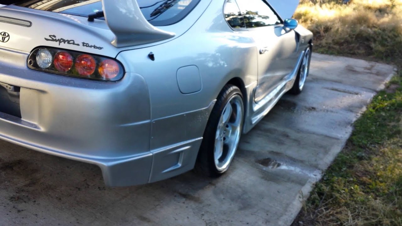 1995 toyota supra twin turbo wide body mk4 moded walk around video JDM ...