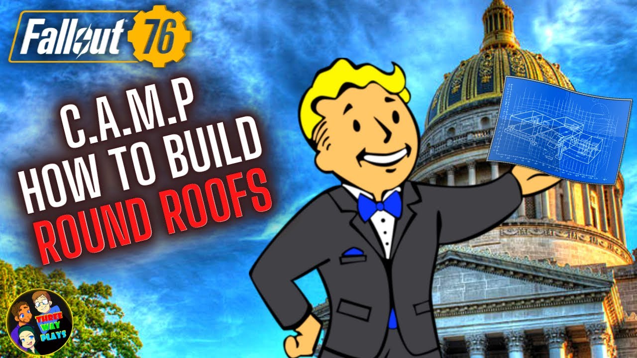 🟡 Fallout 76 - How to Build Round Roofs for Round Buildings - YouTube