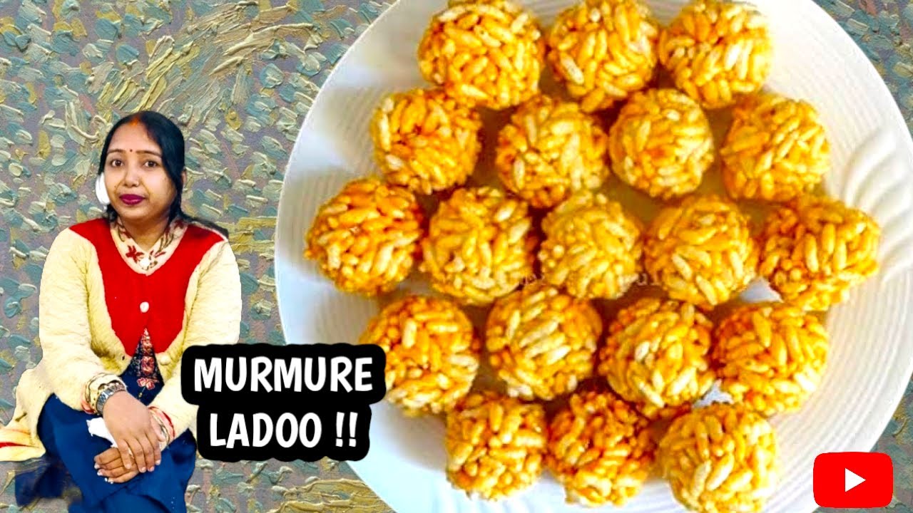 Crispy Sweet Puffed Rice Balls - Easy Indian Snack Recipe - YouTube