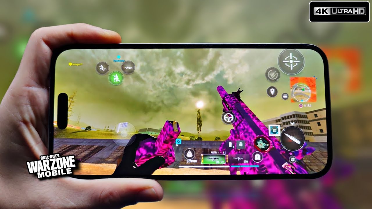 FULL ACTION UltraHd Max Graphics WARZONE MOBILE - YouTube