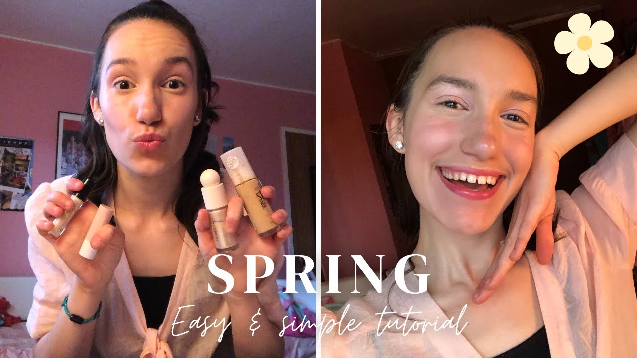 Glowy and Natural Spring Makeup Tutorial!! (quick & easy) - YouTube