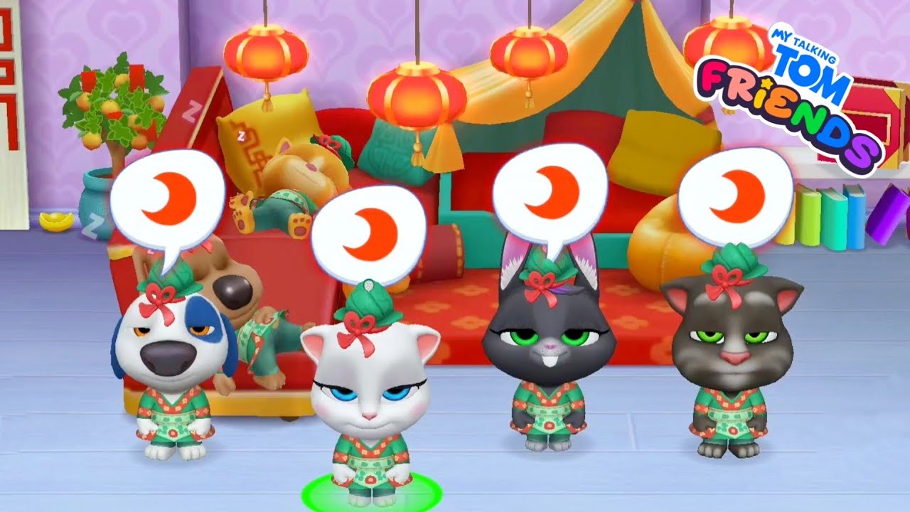 My Talking Tom Friends DAY 201 Gameplay - Playing Mini Games (Android ...