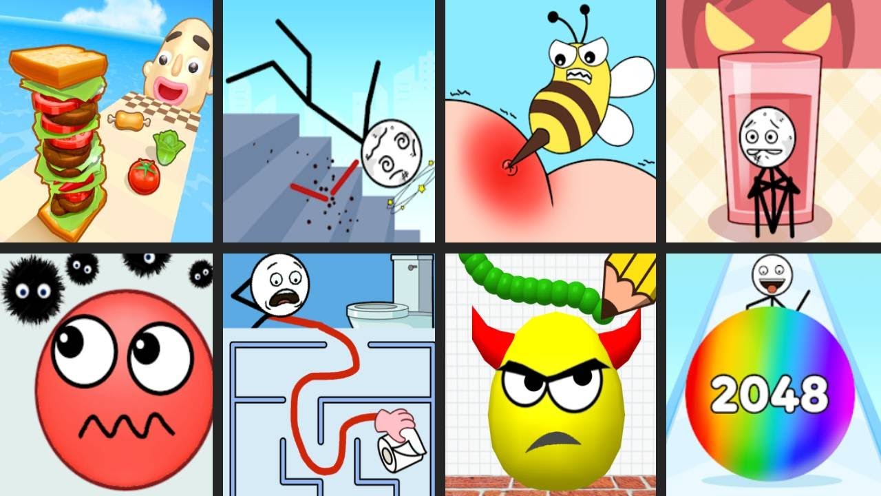 SANDWICH RUNNER, KICK LOSER, HELP ME, HIDE ME, HIDE BALL, MAZE CRAZE ...