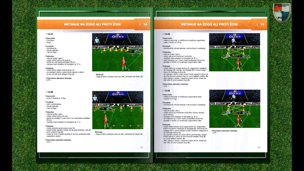 Goalkeeper training - book- Nogometni vratar, PAST za napadalce. - YouTube