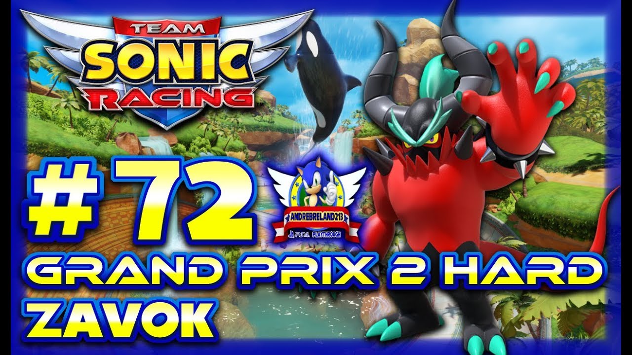 Team Sonic Racing PS4 (1080p) - Grand Prix 2 Hard with Zavok - YouTube
