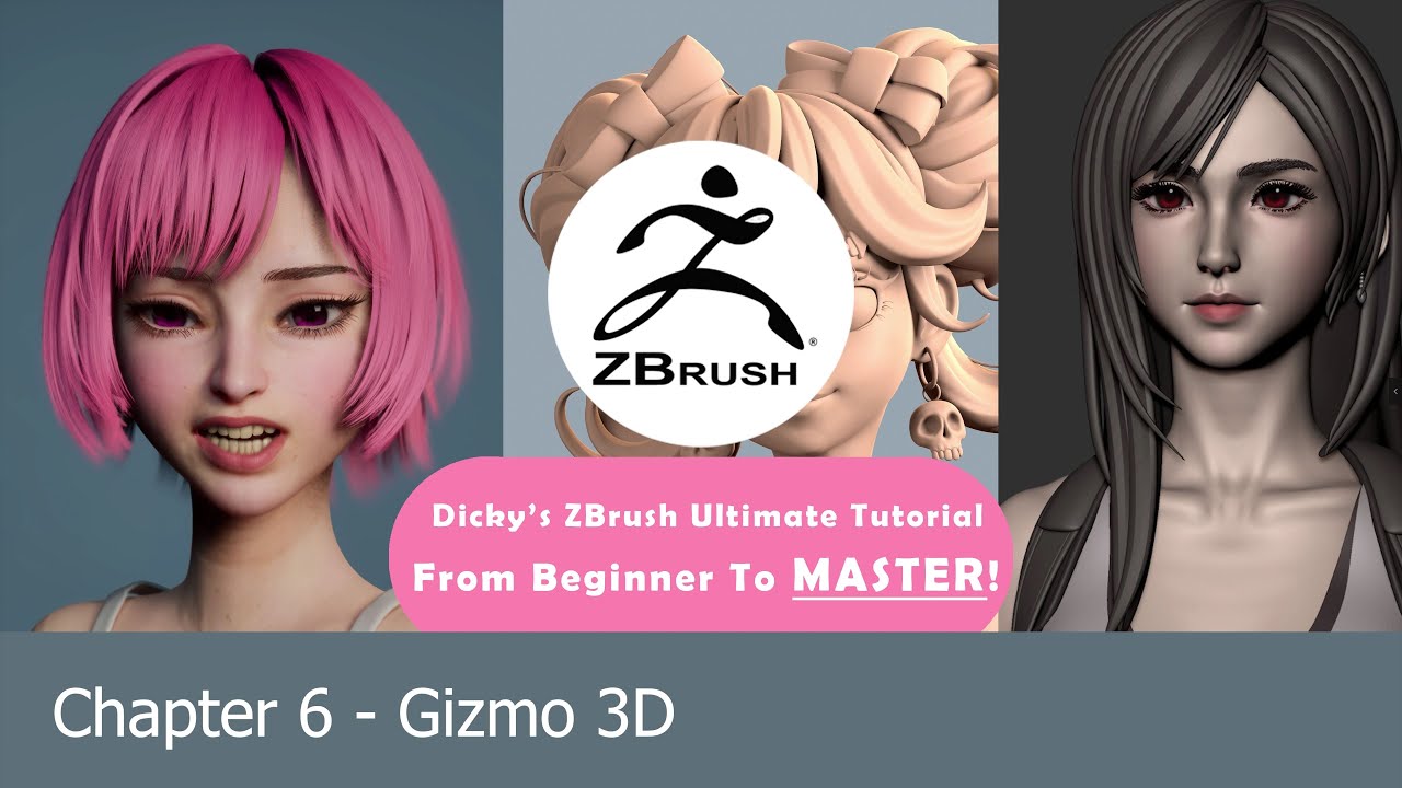Chapter 6 - Gizmo 3D Tool | Dicky's ZBrush Ultimate Tutorial | From Beginner To Master! - YouTube