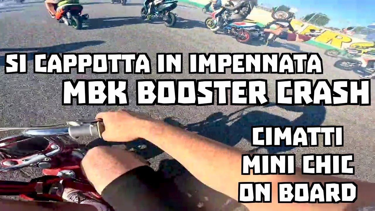 MBK Booster si cappotta in impennata 🤣🤣🤣🤣 Cimatti Mini Chic on board ...