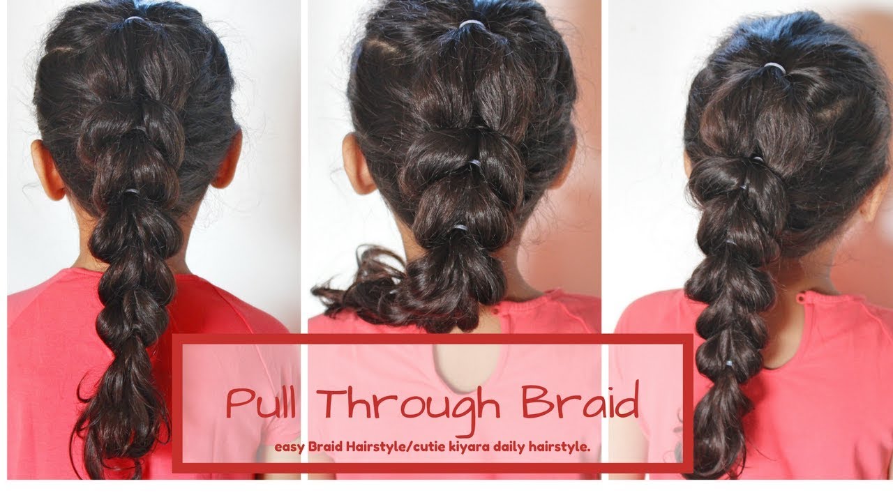 How To: Pull Through braid | Easy braid hairstyle - YouTube
