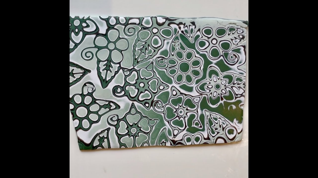 Simple mokume gane with polymer clay - YouTube