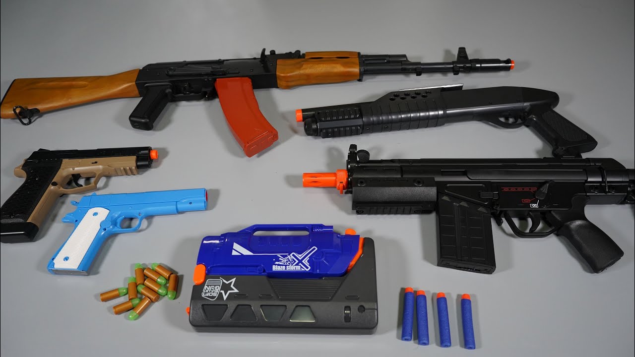 Toy Gun AK74 - SPY Gun Nerf Gun? -Airsoft Gun - H&K G3 - Pistol Guns ...