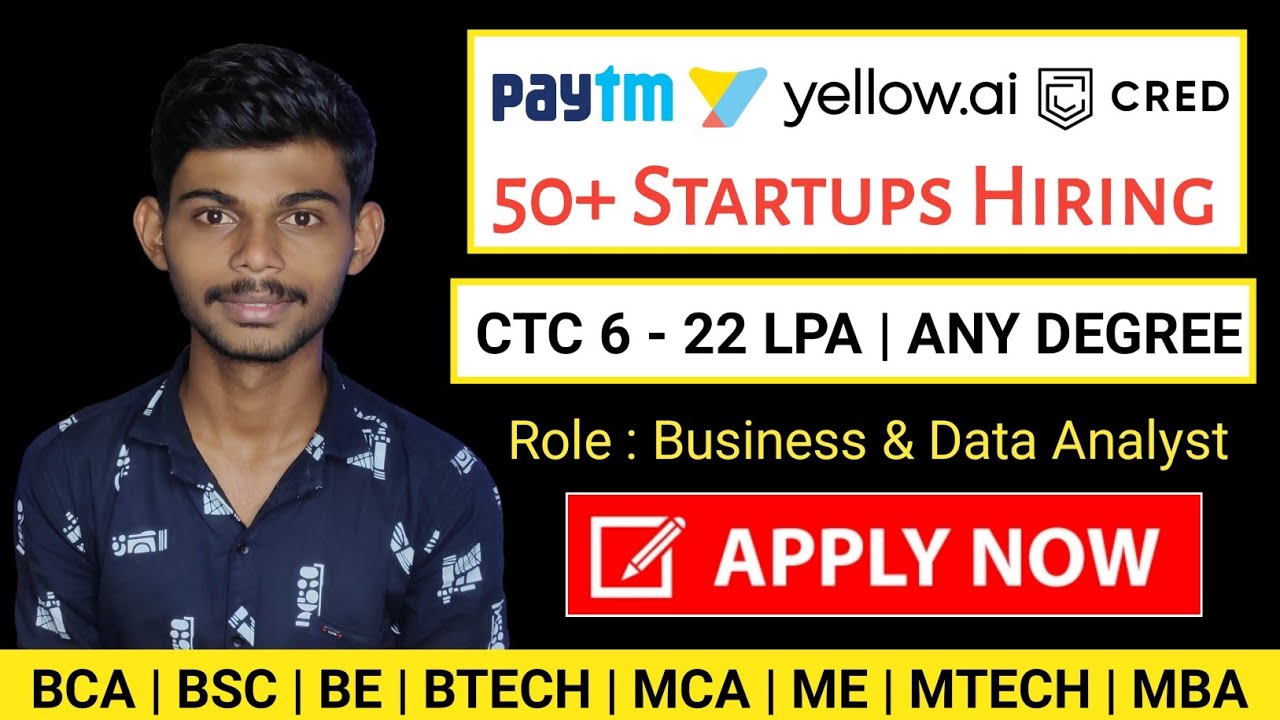Get Your Dream Job In 15 Days | 50+ Startups Hiring | Data Analyst ...