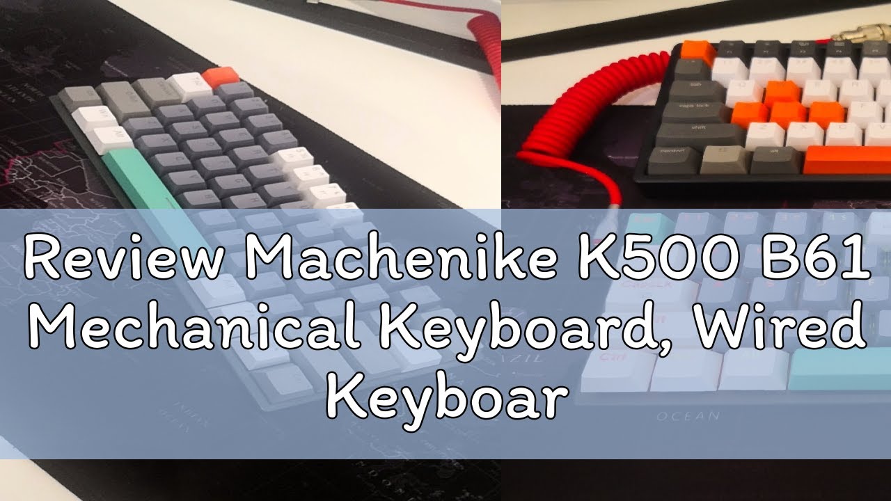 Review Machenike K500 B61 Mechanical Keyboard, Wired Keyboard, Wired/2 ...